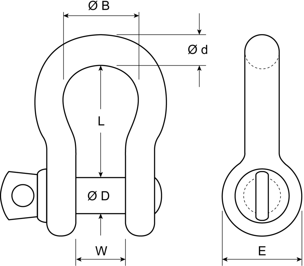 Bow Shackle with Screw Pin | Certex Australia