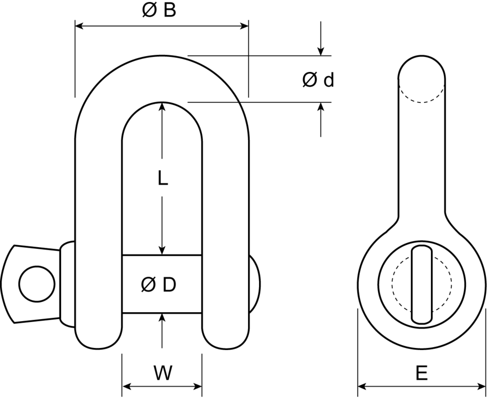 Dee Shackle with Screw Pin | Certex Australia