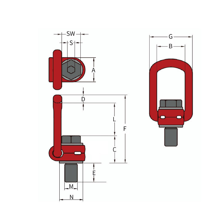 Lifting Point Powertex LPD Forged Alloy Steel | Certex Australia