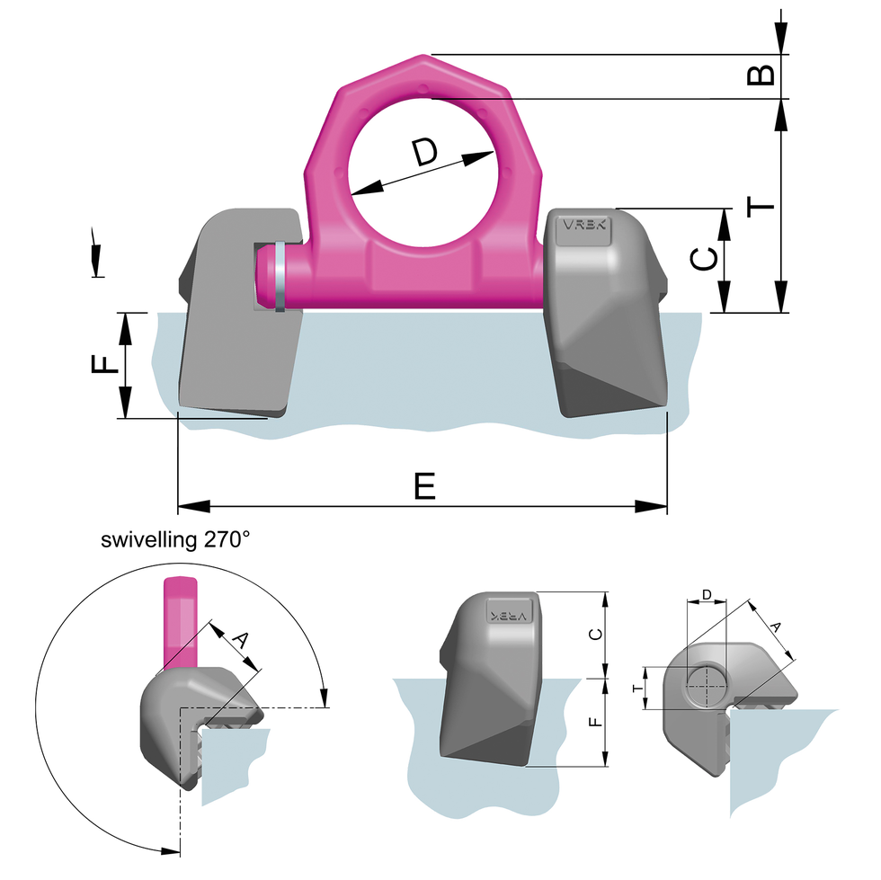 Weld-on Lifting Device RUD VRBK-FIX | Certex Australia
