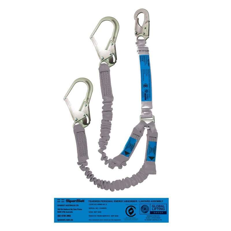 Twin Webbing Lanyard 3058 GLG | Certex Australia