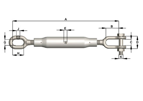 Rigging Screw Townley Clevis-Eye Grade 3 | Certex Australia
