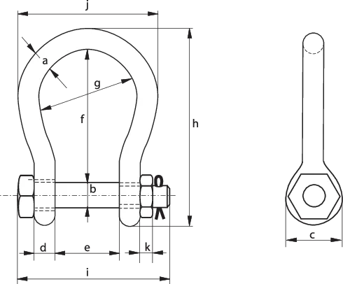 Wide Mouth Shackle G-4263 | Certex Australia