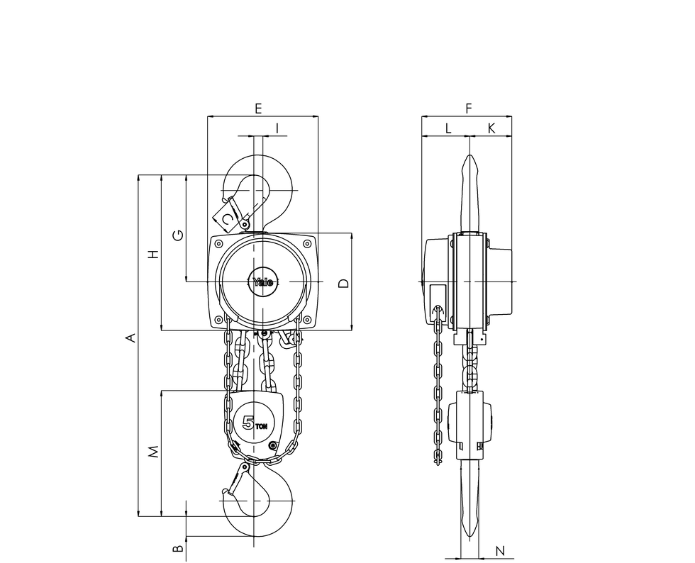 Yalelift 360 hand chain hoist | Certex Australia