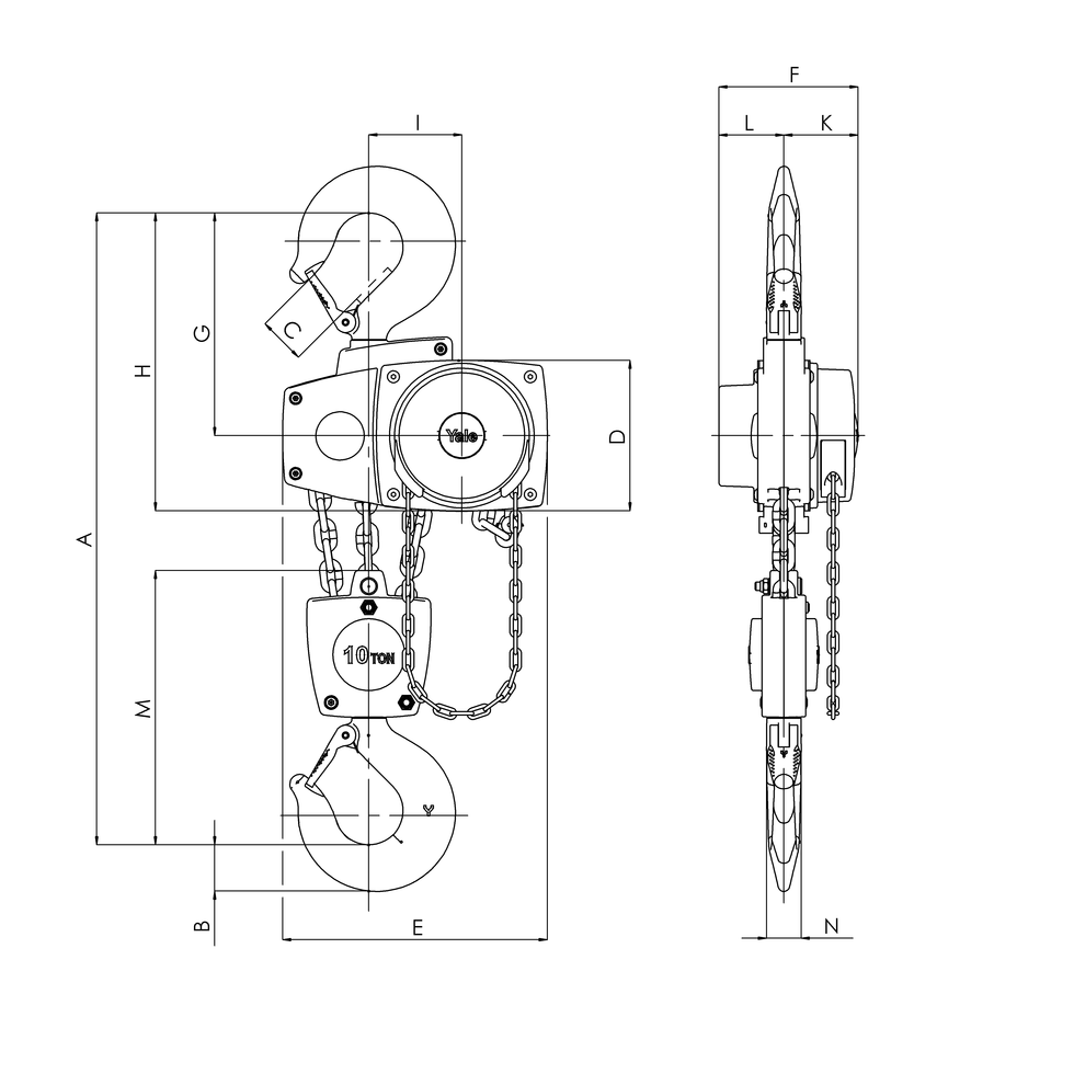 Yalelift 360 hand chain hoist | Certex Australia